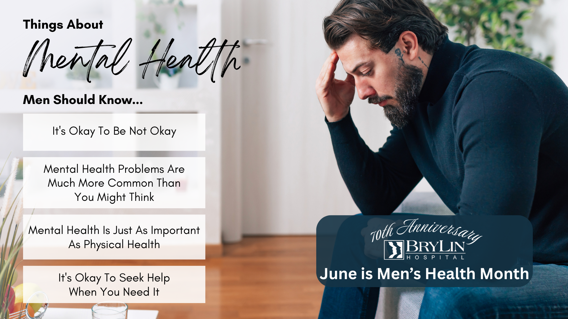 Men's Mental Health Awareness | BryLin Hospital
